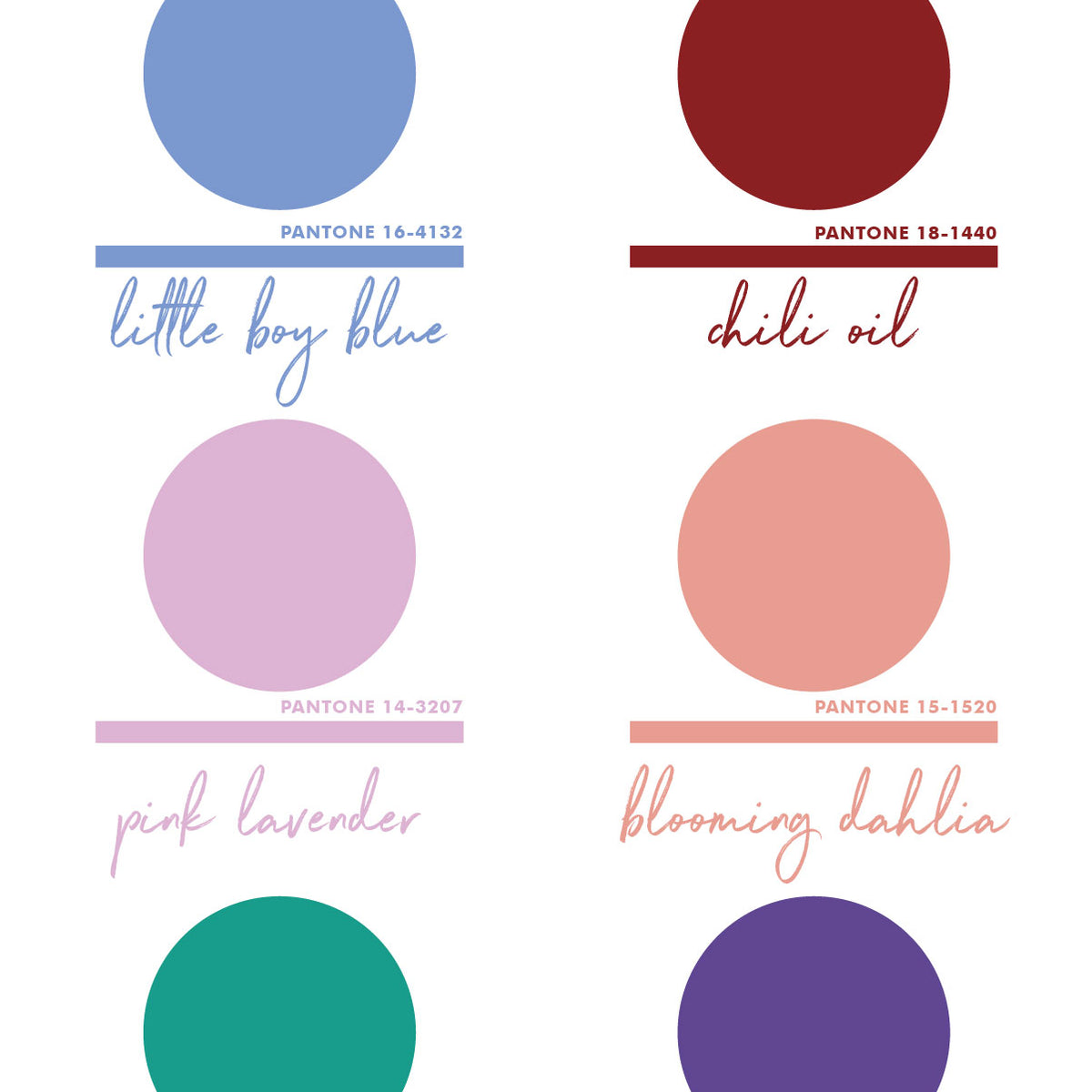 Spring 2018 Pantone Colors Chart – Erika Firm